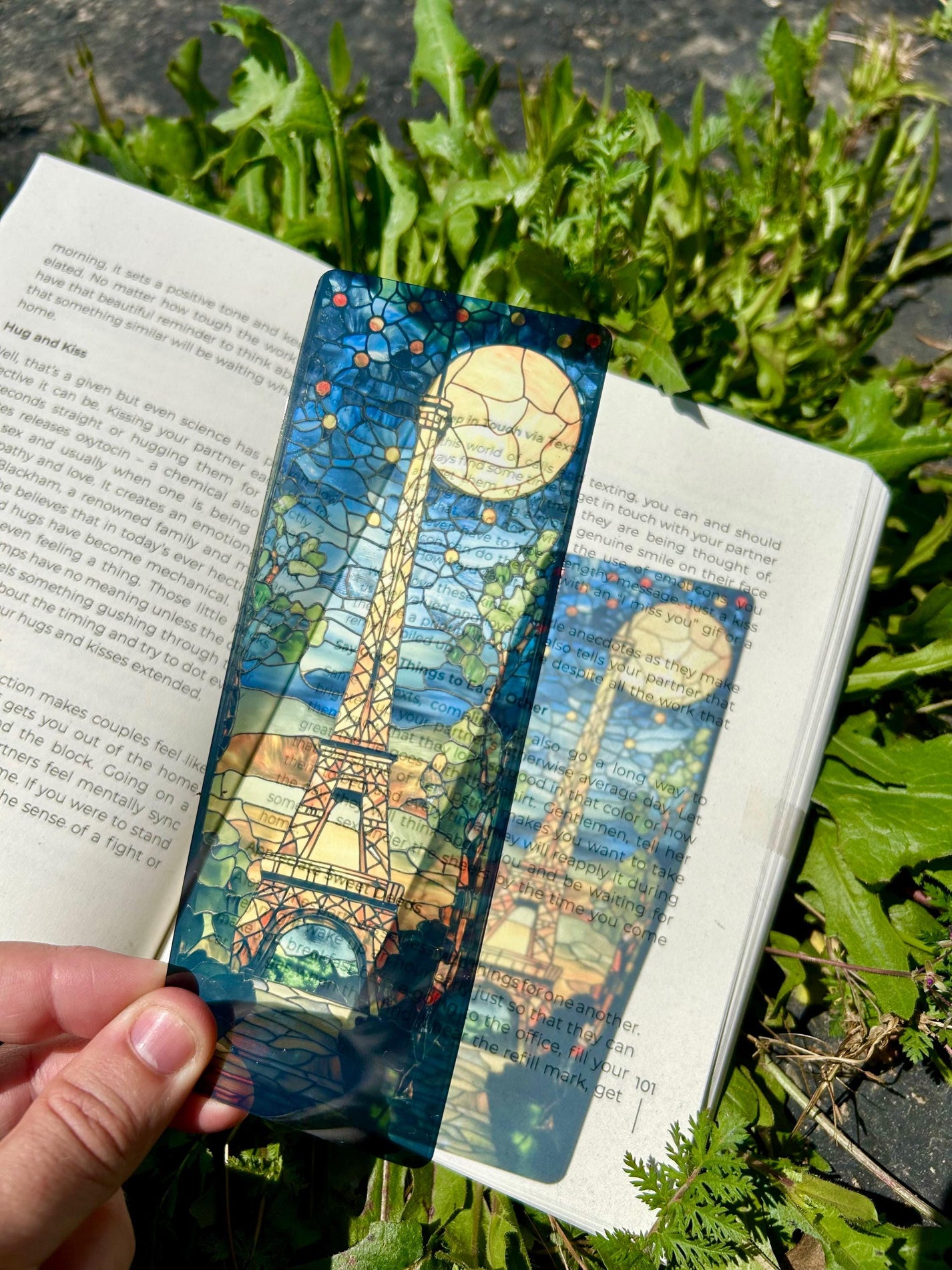 Stained Glass Eiffel Tower Bookmark - Paris Themed, French Souvenir Gi ...
