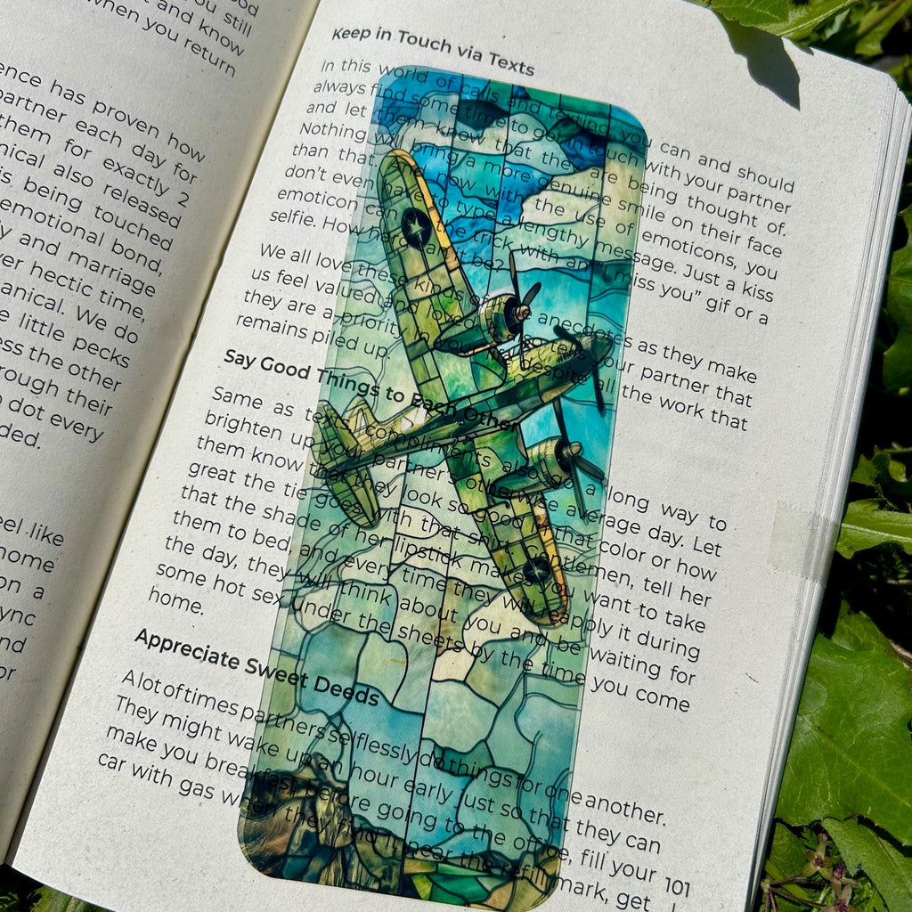 WW2 Airplane Bookmark - Vintage Fighter Plane Metal Bookmark, Aviation ...