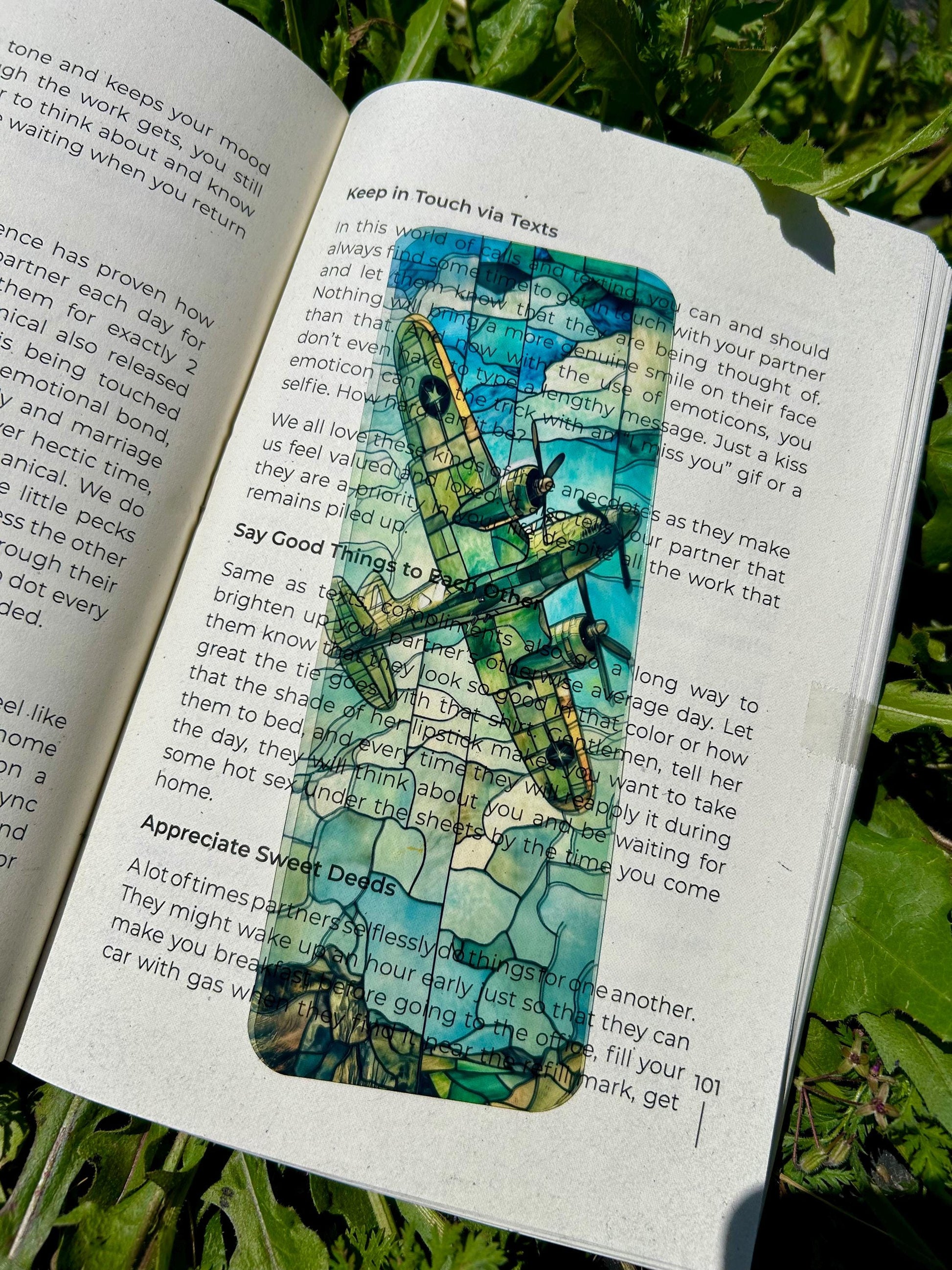 WW2 Airplane Bookmark - Vintage Fighter Plane Metal Bookmark, Aviation ...