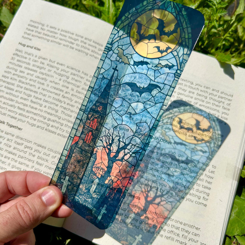Gothic Graveyard Bookmark - Spooky Dark Academia Book Accessory, Haunt ...