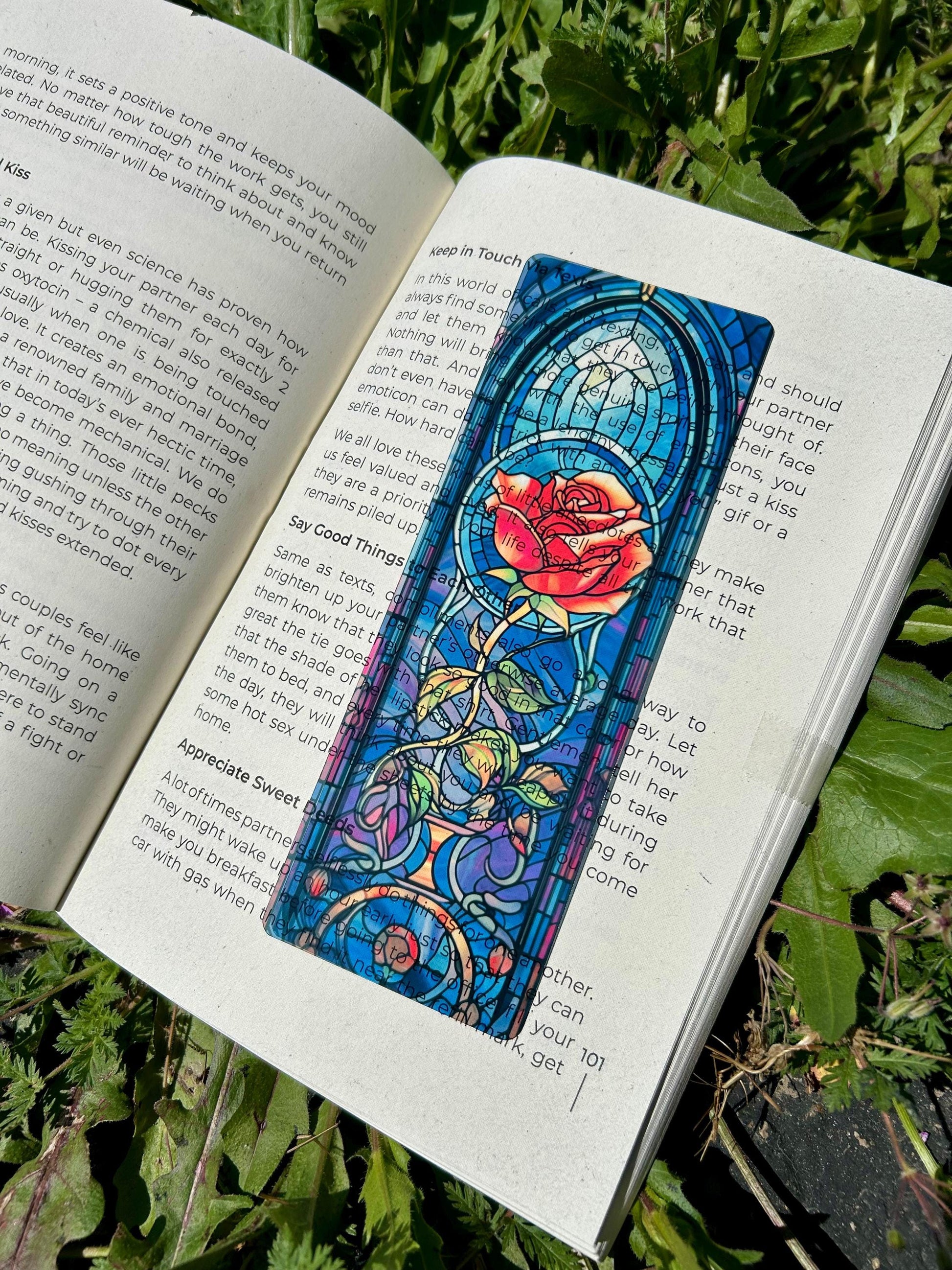 Beauty and the Beast Rose Bookmark – Enchanted Rose Design, Magical Fa ...