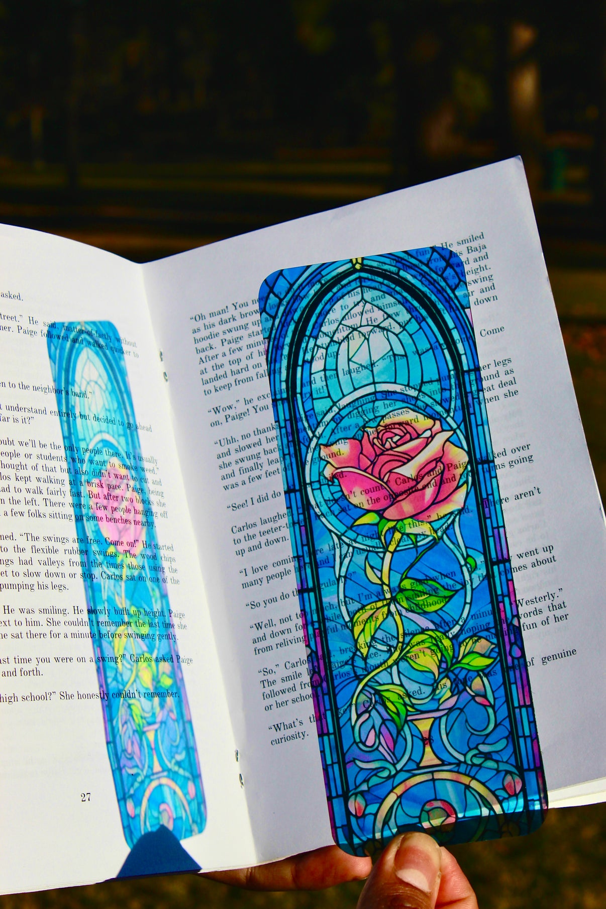 Beauty and the Beast Rose Bookmark – Enchanted Rose Design, Magical Fa ...