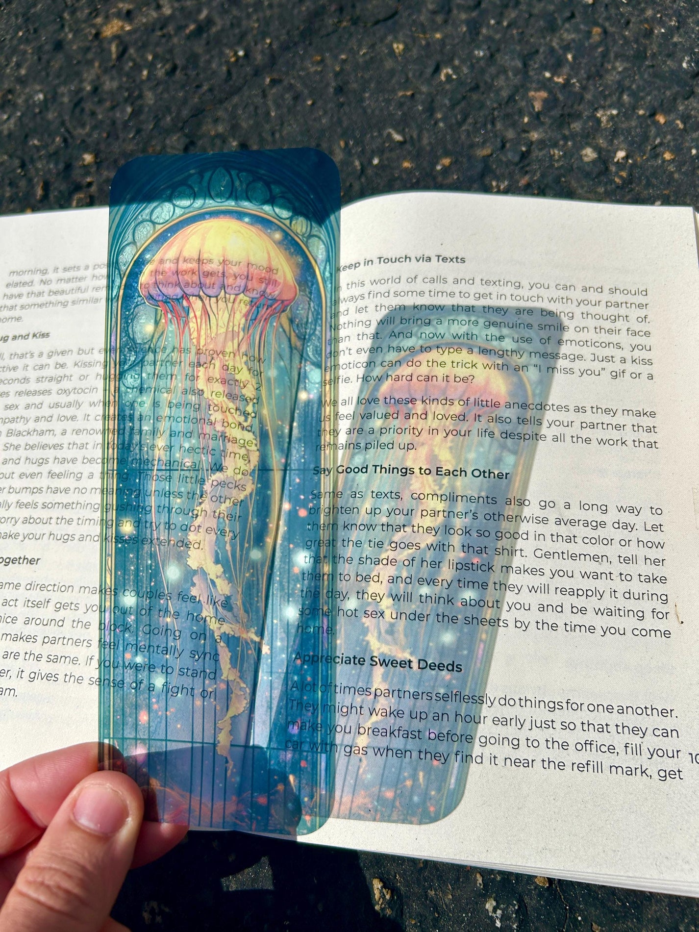 Gorgeous Jellyfish Bookmark – Cosmic Ocean Art, Mystical Sea Creature ...